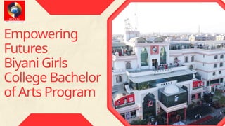 Biyani girls college best ba college in jaipur | PPTX
