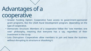 Cooperative / Forms of Organization. Ppt | PPTX | Business | Business and Finance