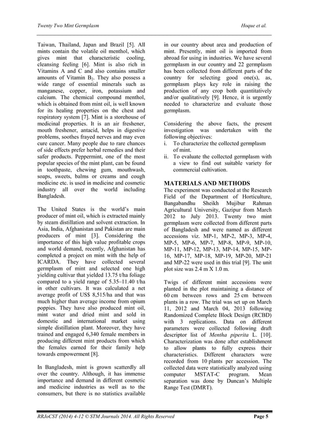Mint characterization Journal paper | PDF