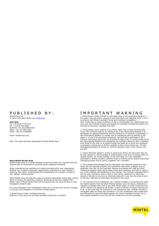 Market Sizes Sample Report - 2024 Edition | PDF