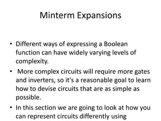 Minterms | PPT