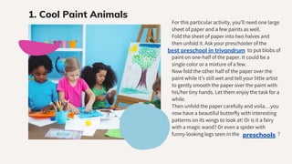 Essential Creative development activities for preschoolers ...