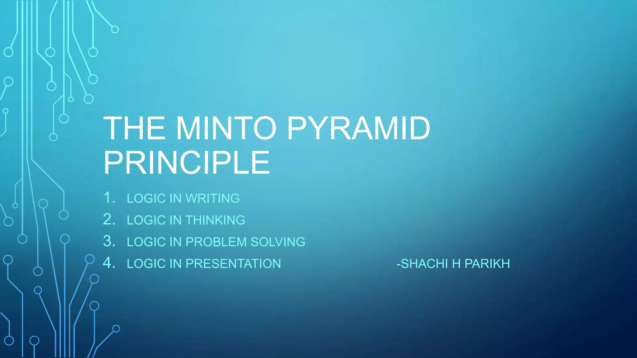 Minto pyramid | PPTX