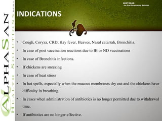 Mintosan no.1 respiratory product for pultry | PPT