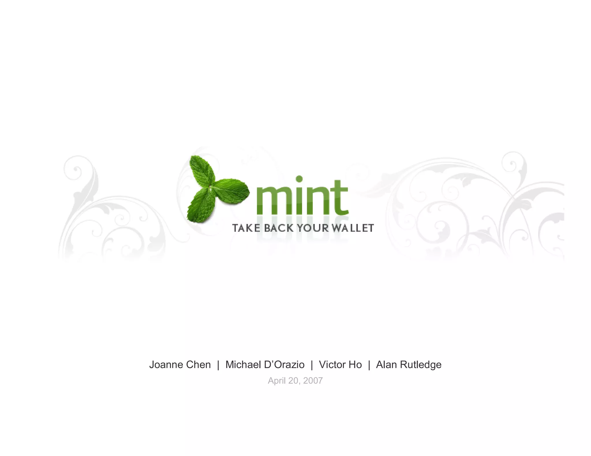 Mint pitch deck | PDF