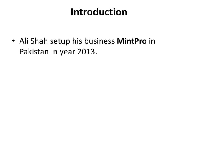 Mintpro | PPTX | Business and Finance