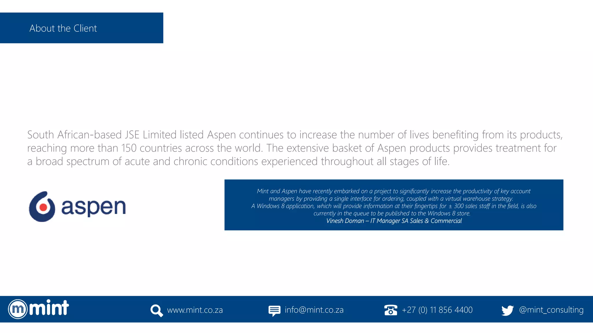 Aspen Pharmacare invests in PMB application to automate order placement ...