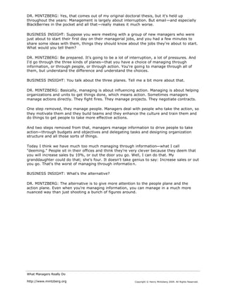 Mintzberg What Managers Really Do Mgrsreallydo | PDF | Resume Writing ...