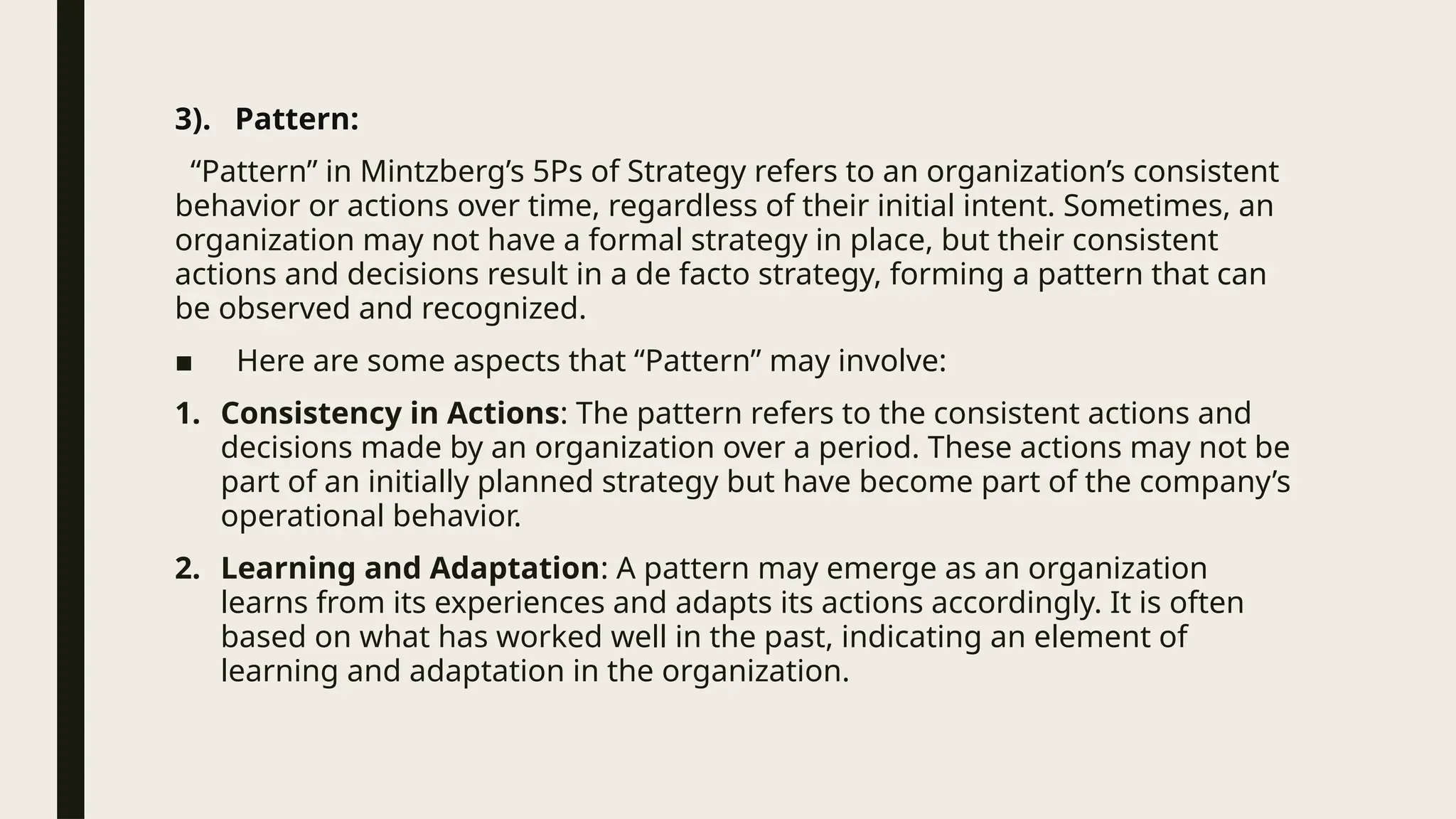 MINTZBERG 5Ps MODEL Strategic Management | PPTX