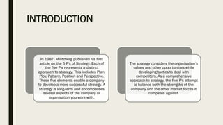 MINTZBERG 5Ps MODEL Strategic Management | PPTX