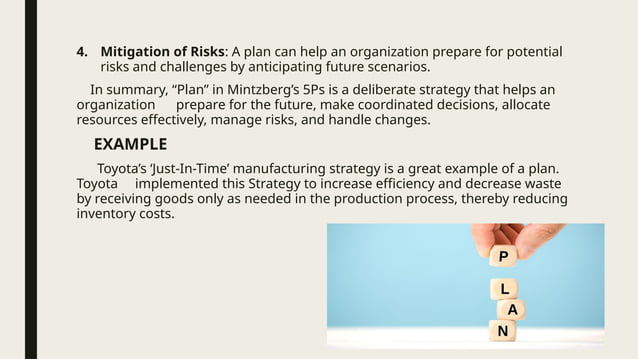 MINTZBERG 5Ps MODEL Strategic Management | PPT