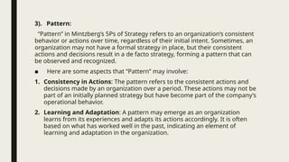 MINTZBERG 5Ps MODEL Strategic Management | PPTX