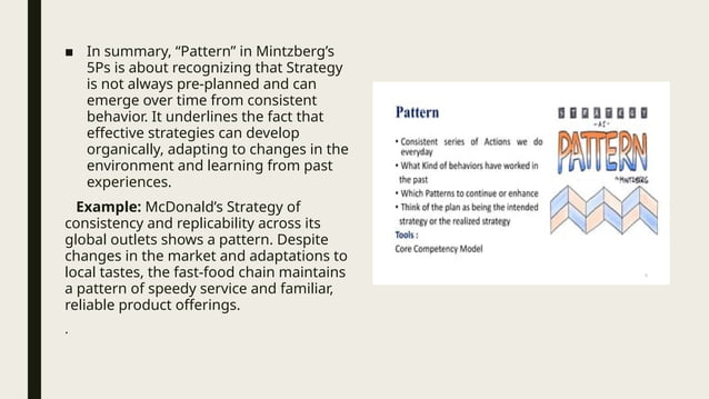 MINTZBERG 5Ps MODEL Strategic Management | PPT