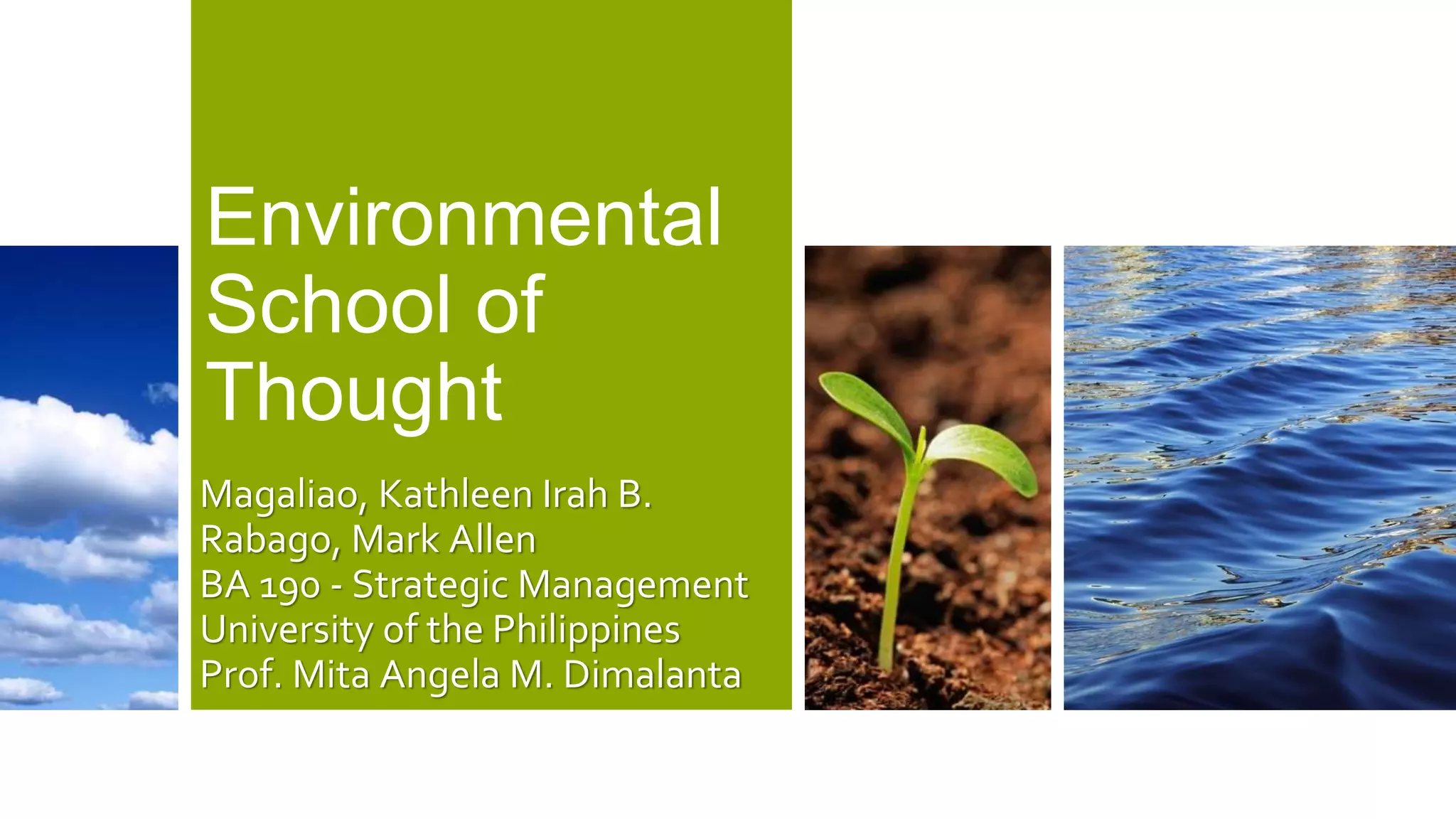 Mintzberg's Environmental School | PPT
