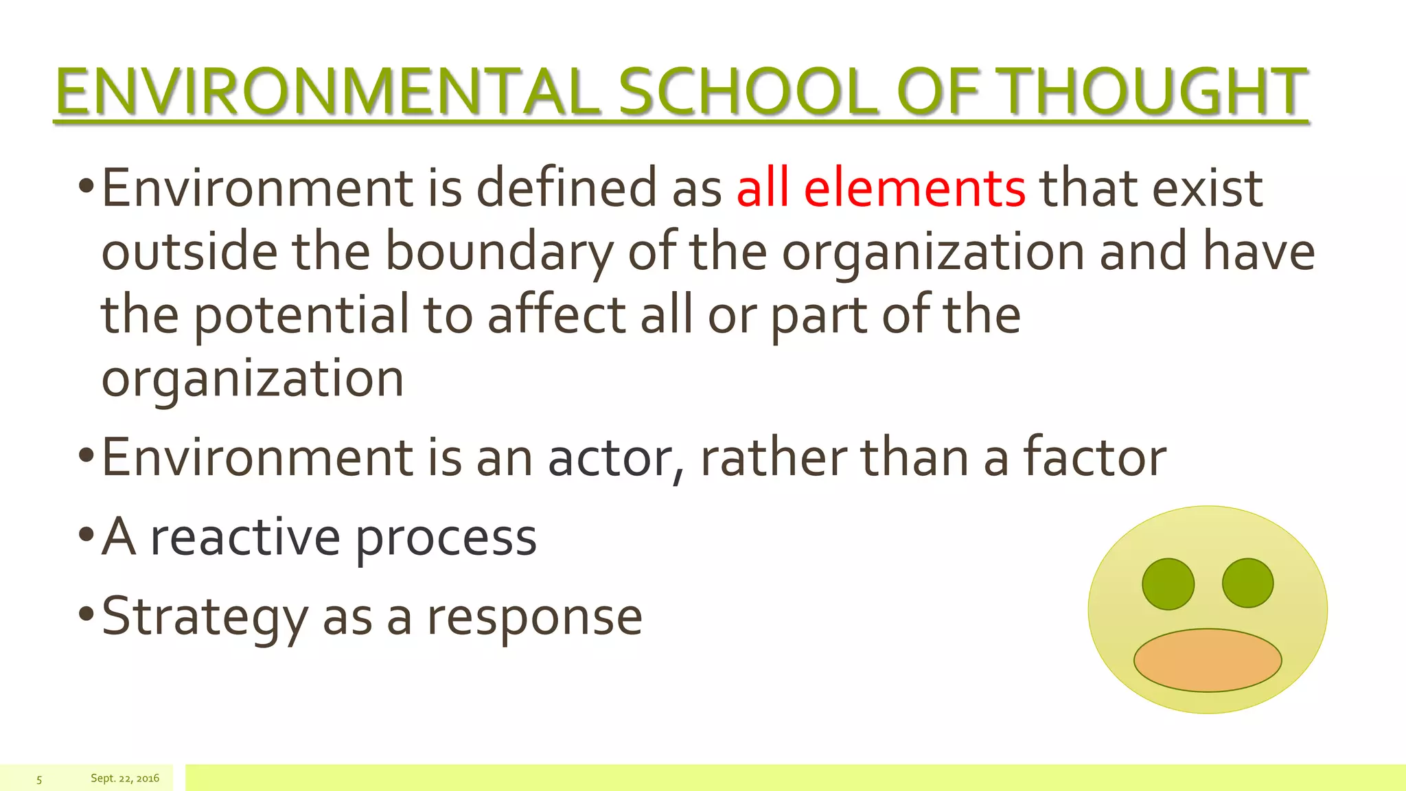 Mintzberg's Environmental School | PPT