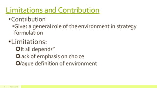 Mintzberg's Environmental School | PPT