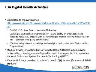 mHealth Israel_Digital Health Regulation and the FDA | PPT