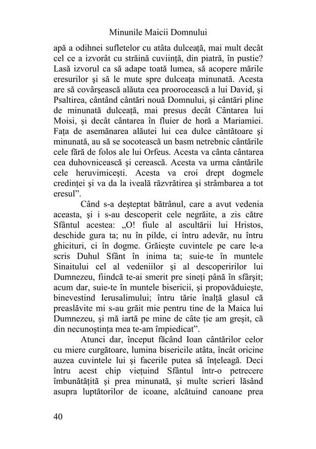 Minunile maicii domnului | PDF