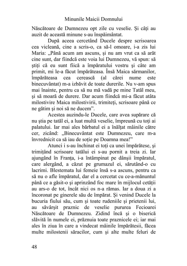 Minunile maicii domnului | PDF