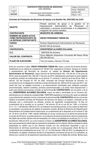 Minuta contrato godofredo alverez | PDF