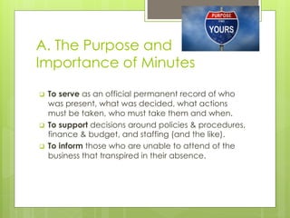 Minute by Minute: Learning the Skill of Taking Meeting Minutes | PDF