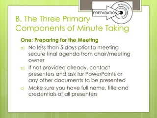 Minute by Minute: Learning the Skill of Taking Meeting Minutes | PDF