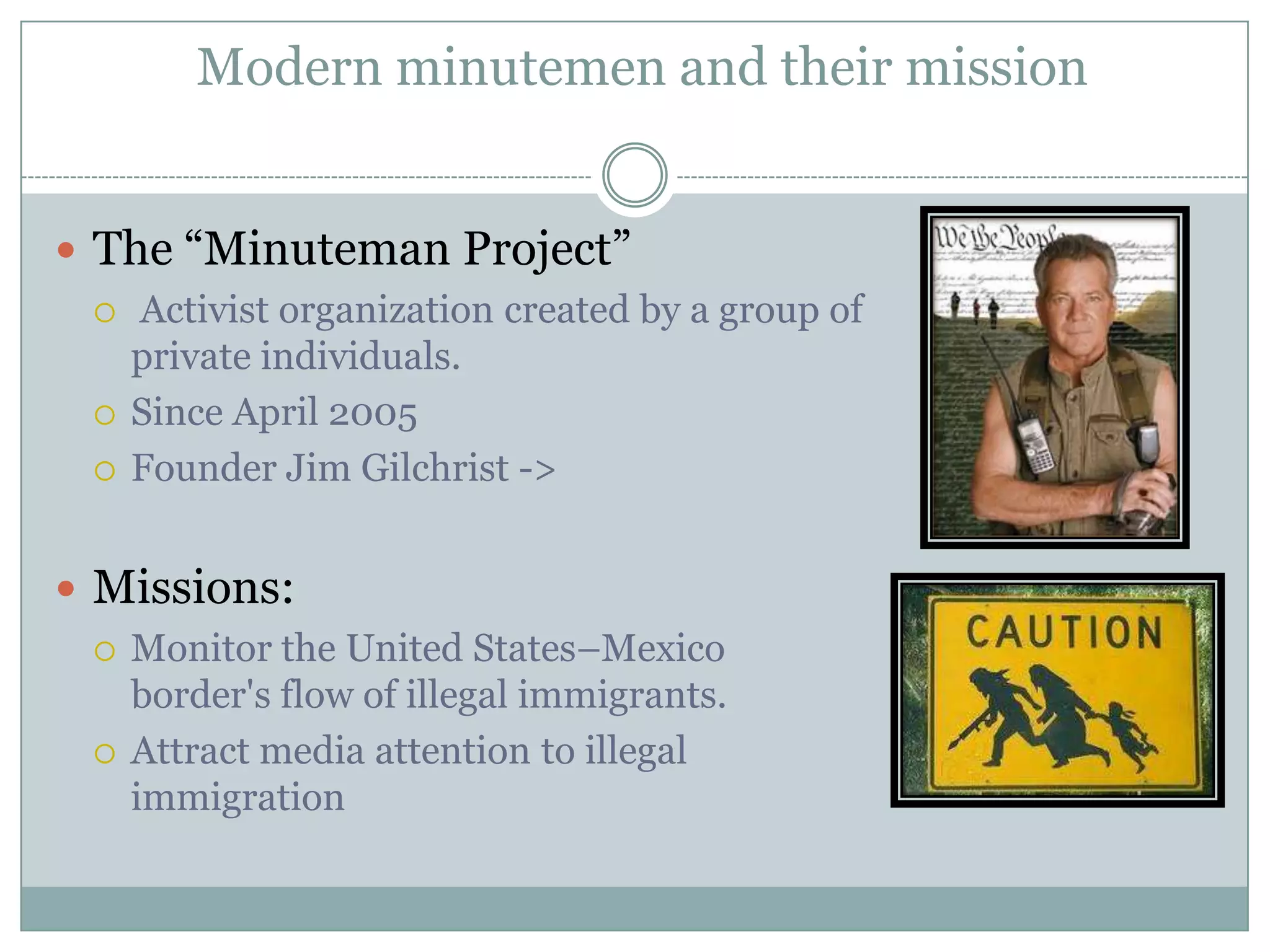 english presentation - Minutemen | PPTX