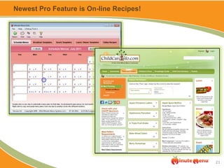 Minute menu kids pro and quality child care | PPT