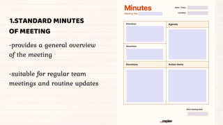 Basic things to know about the Minutes of the Meeting | PPT