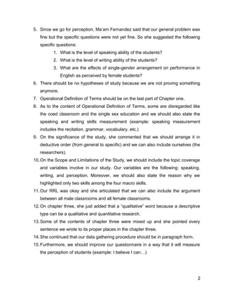 Minutes Of The Proposal Defense | DOC