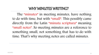 Minutes Writings.pptx