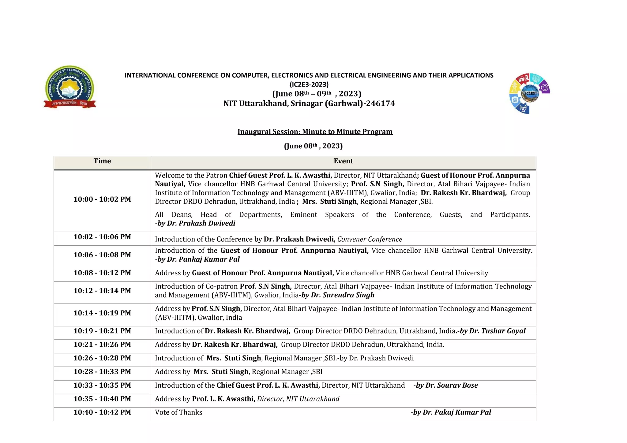 Minute to Minute Programme sample.pdf