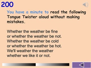 Minute to win it jeopardy | PPSX