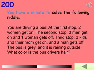 Minute to win it jeopardy | PPSX