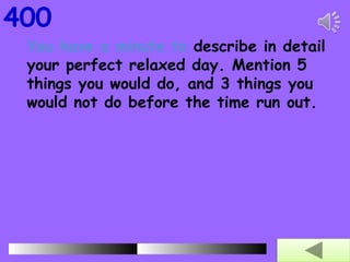 Minute to win it jeopardy | PPSX