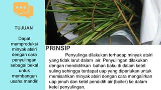 Cara Pembuatan Minyak atsiri | PPTX