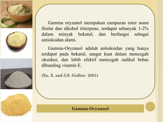 Minyak bekatul (ricebran oil) | PPT