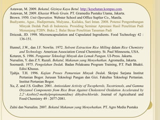 Minyak bekatul (ricebran oil) | PPT