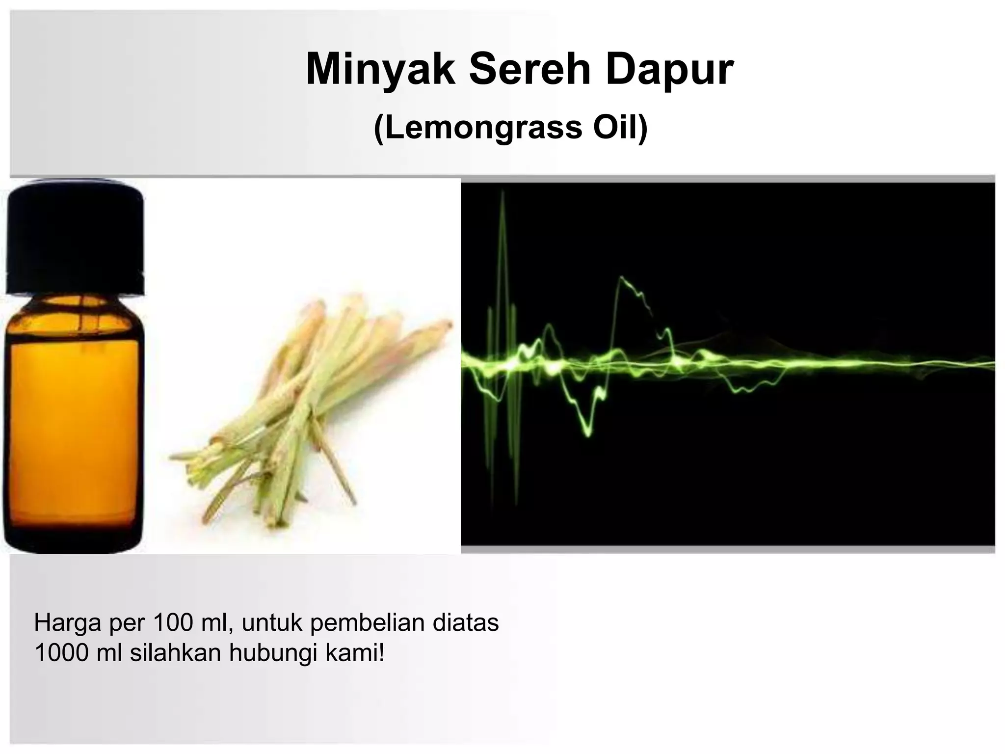 Minyak sereh dapur | PPTX