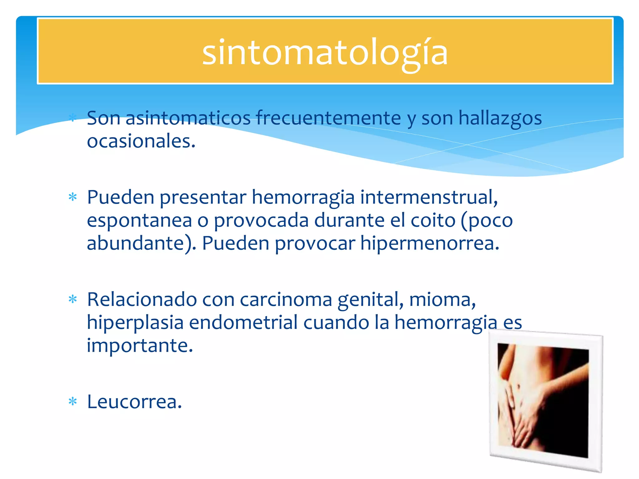 Miomatosis uterina polipos cervicales | PDF