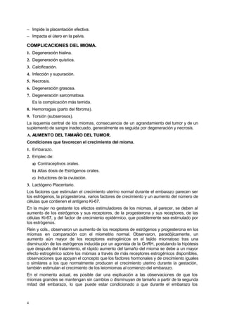 Mioma uterino | PDF