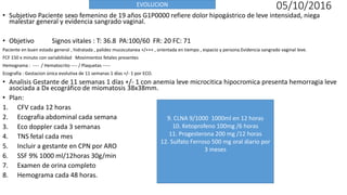 Caso clinico de miomas en embarazo | PPTX