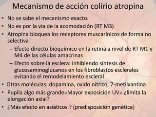 Miopia y colirio atropina | PPTX