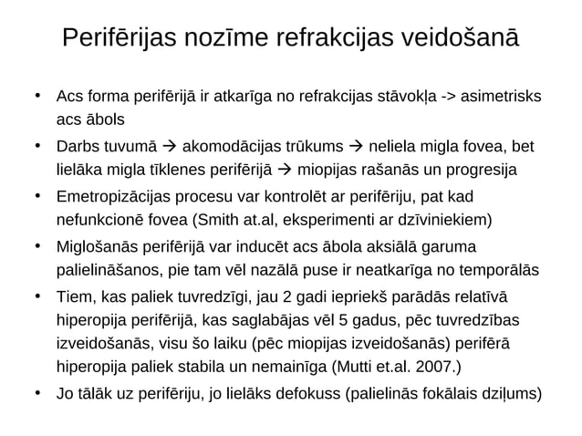 Miopijas kontrole | PPT