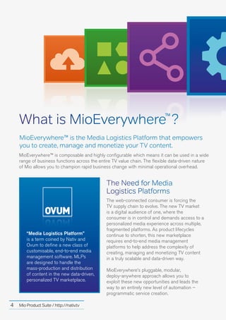 Mio product suite | PDF
