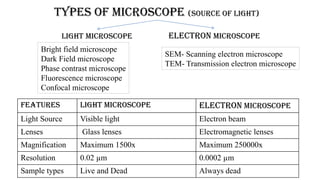 Microscope and its use for the study of life | PPT
