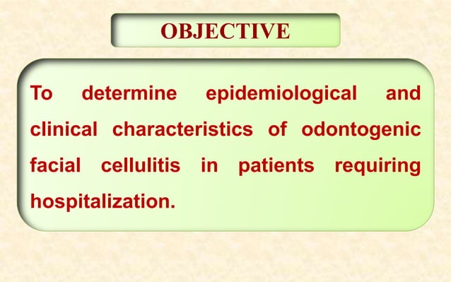 Odontogenic facial cellulitis. Management | PPTX