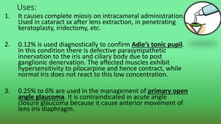 Miotics and mydriatics | PPTX