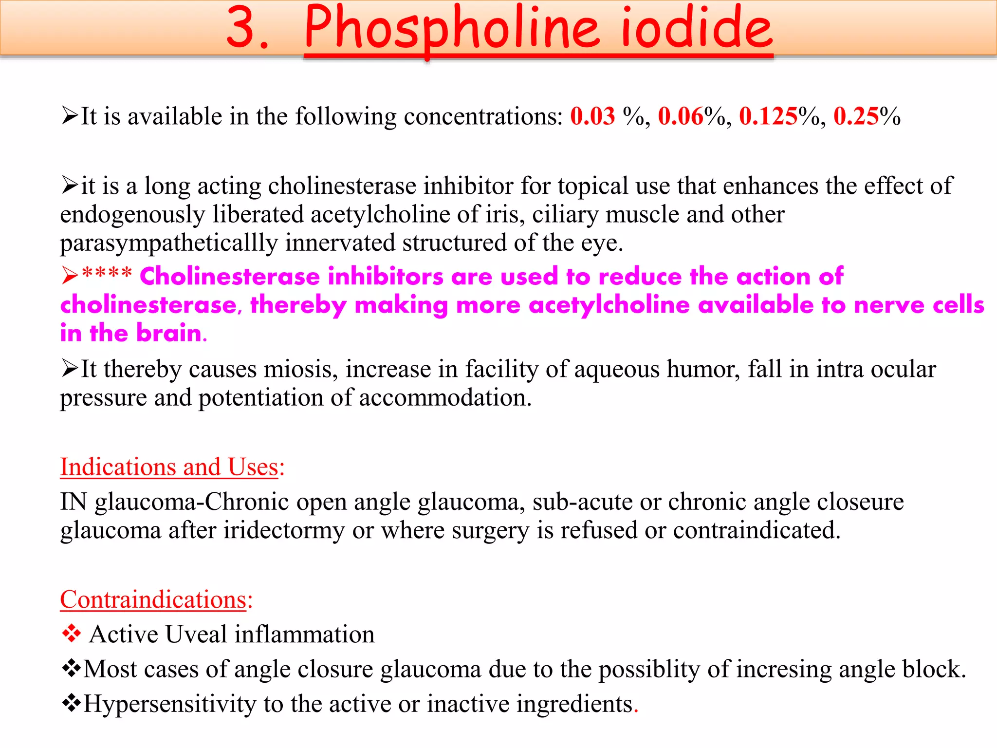 Miotics mydriatics cycloplegics | PPTX