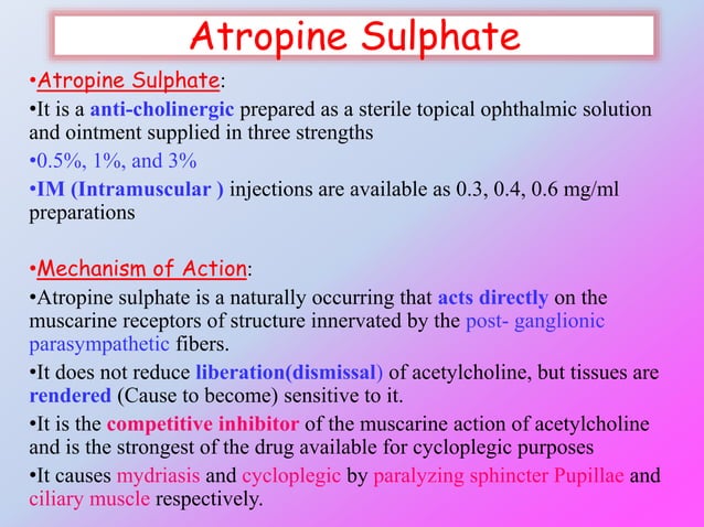 Miotics mydriatics cycloplegics | PPTX | Eye and Vision Conditions ...
